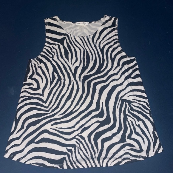 Tops | Miley Molly Zebra Print Tank | Poshmark